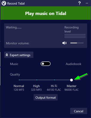 Recording tracks in FLAC output profile – Audials Support