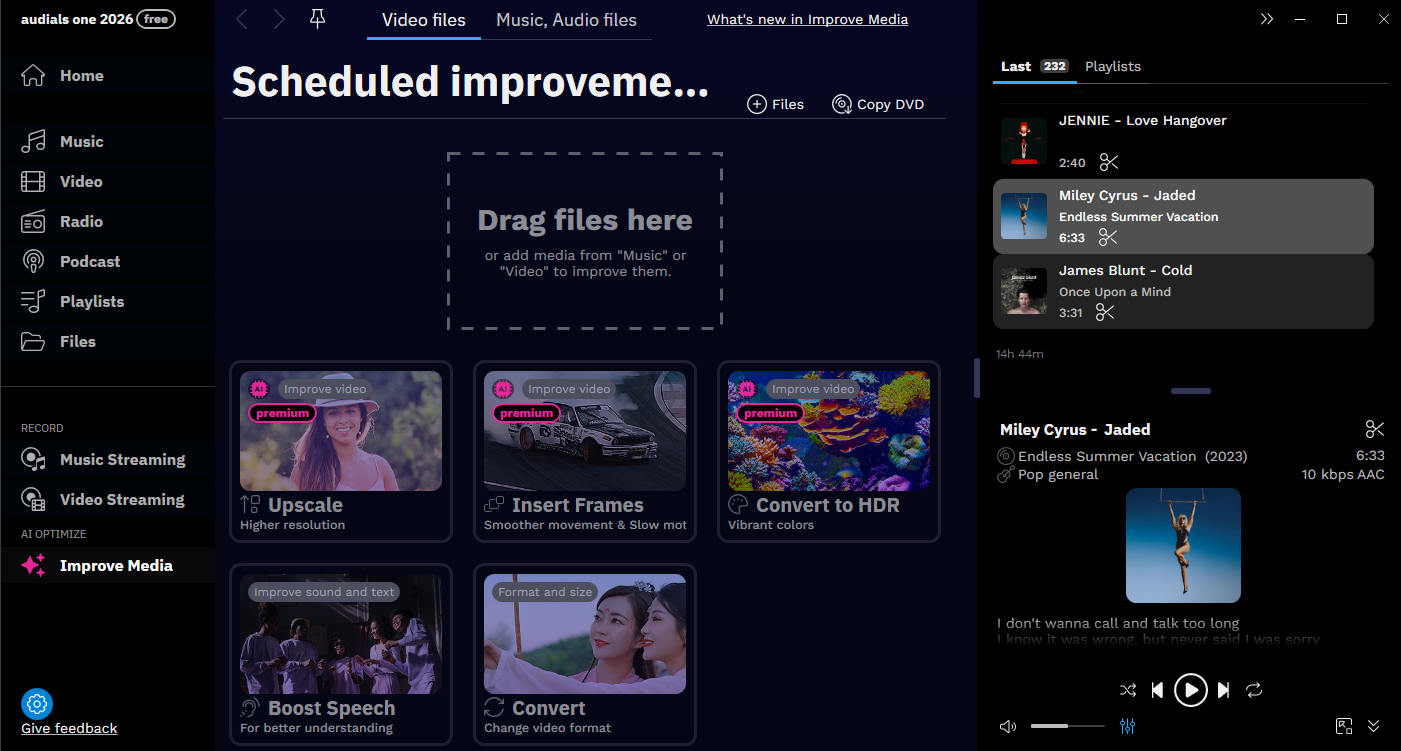 Improve media – Audials Support