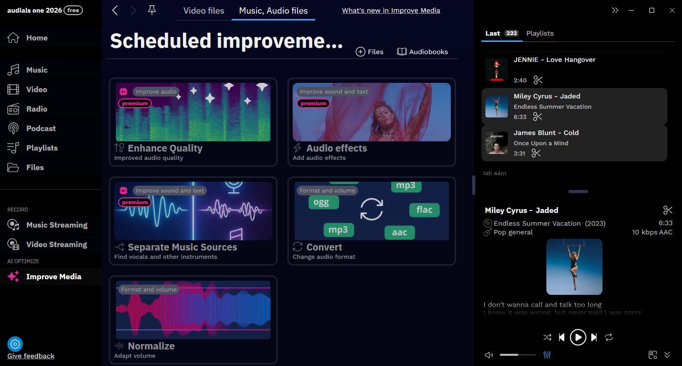 Improve media – Audials Support