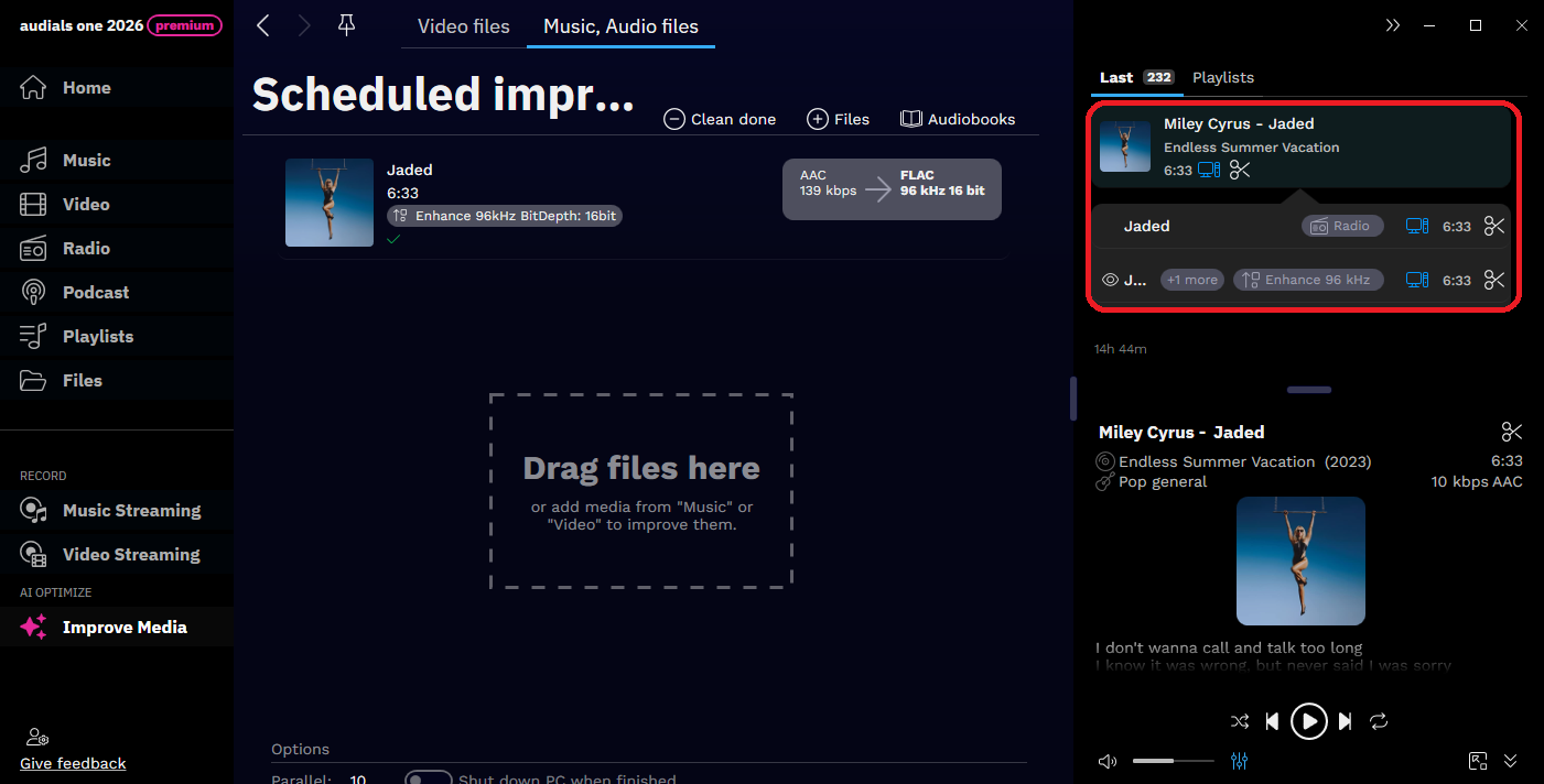 Improve media – Audials Support