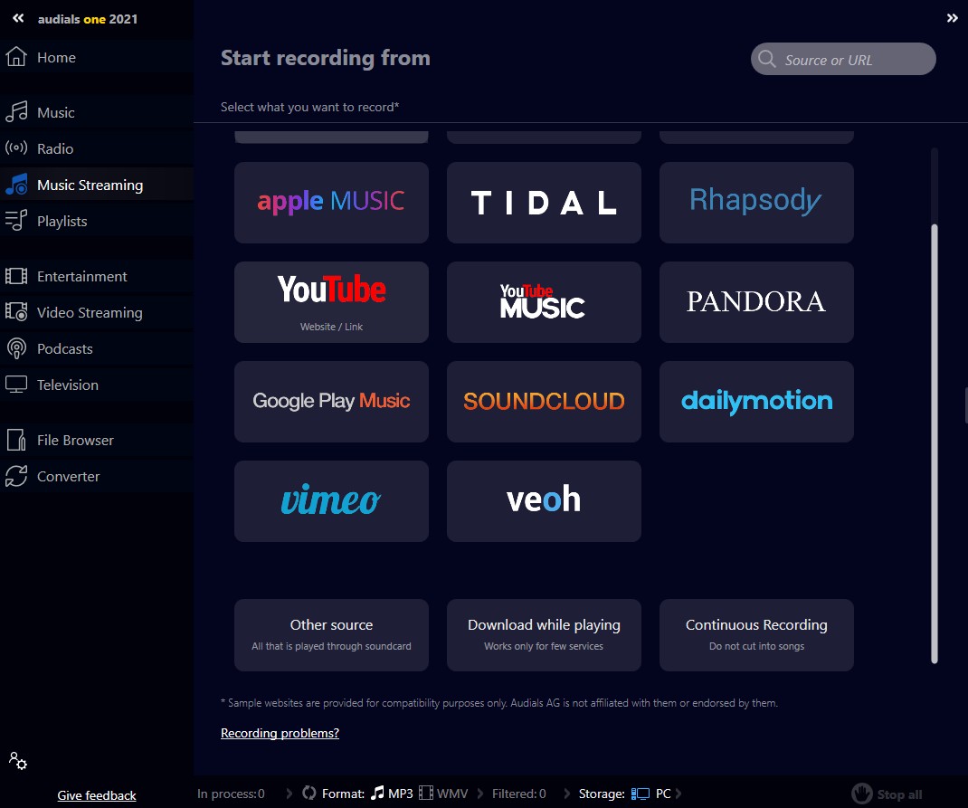 Choosing the right recording tool – Audials Support